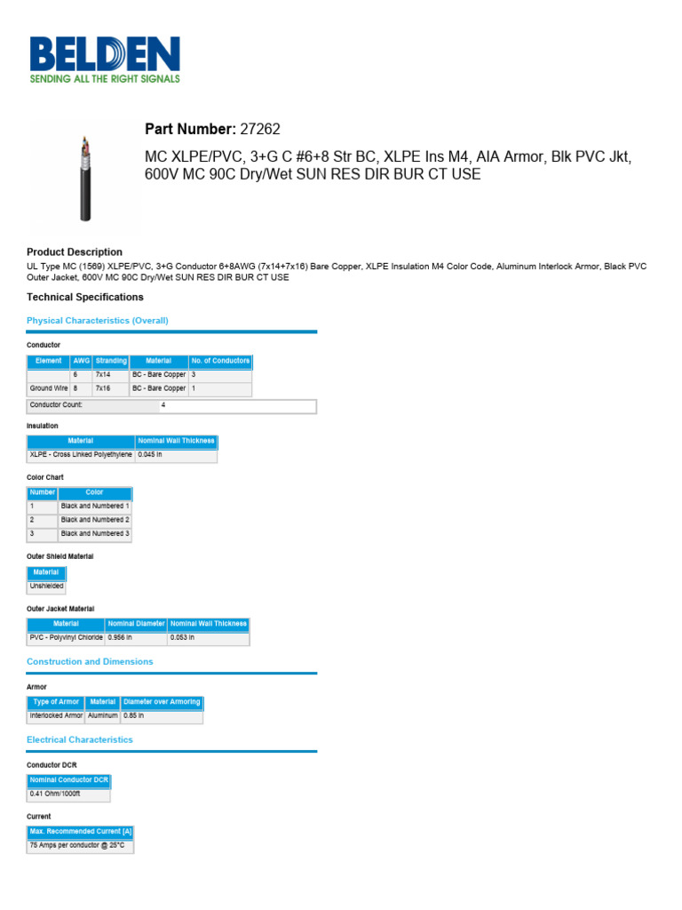 Techdata | PDF | Electrical Conductor | Insulator (Electricity)