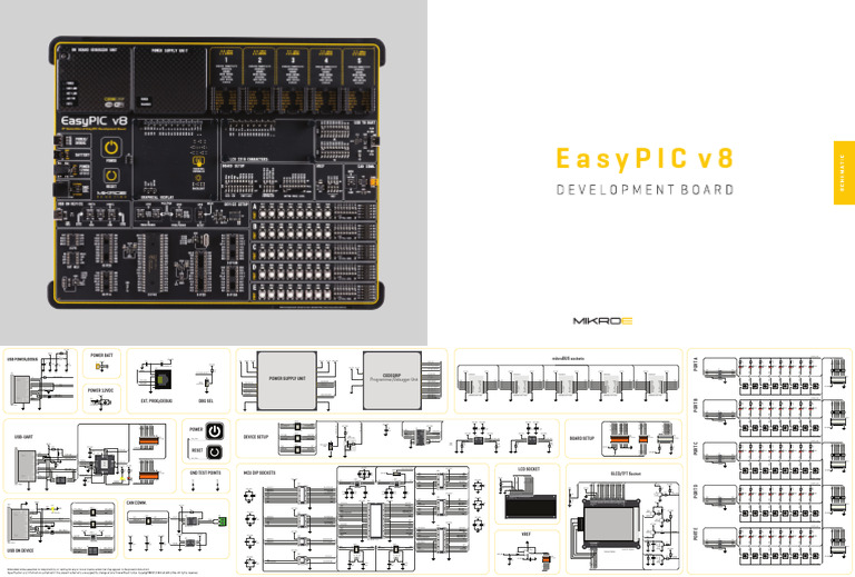 Easypic v8 Development Board Schematic | PDF