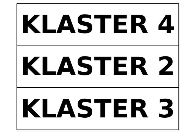 Klaster | PDF