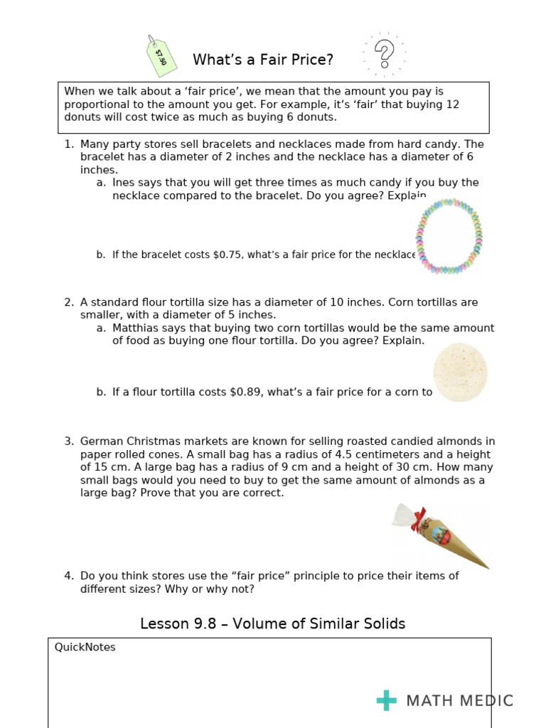 Lesson 9.8 - Geometry - Math Medic | PDF