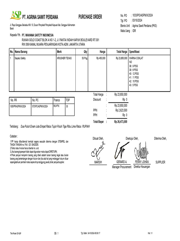 1033 ASP M Safety Shoes Krusher Wahana Safety | PDF