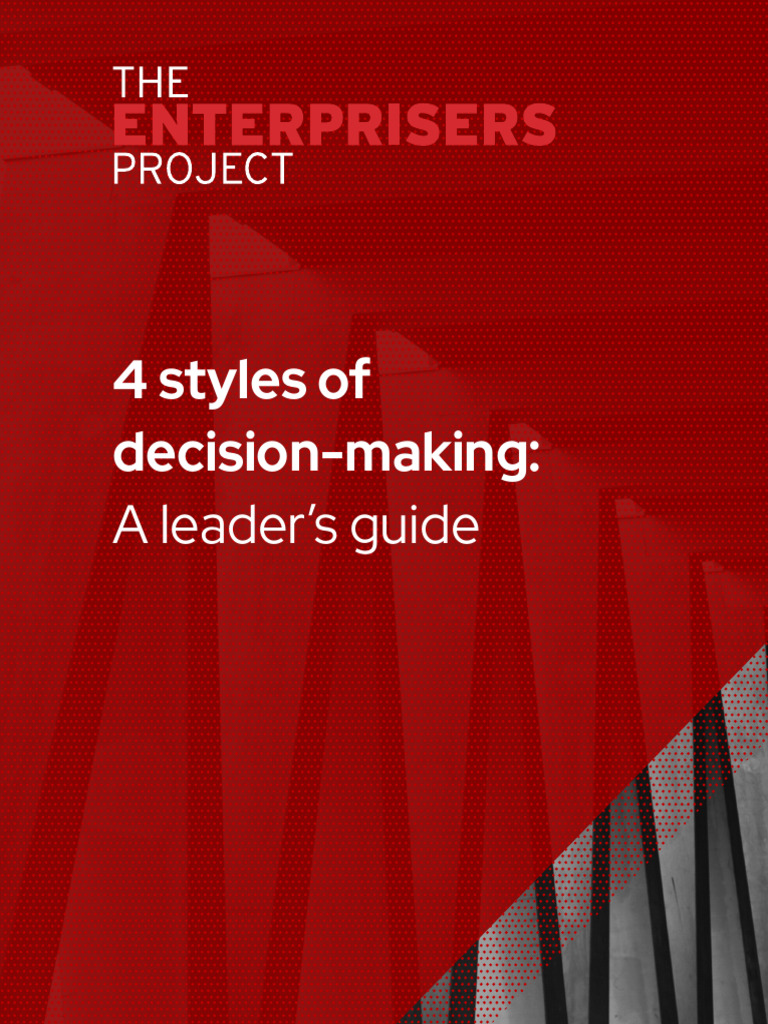 4 Styles Decision Making | PDF | Decision Making | Information