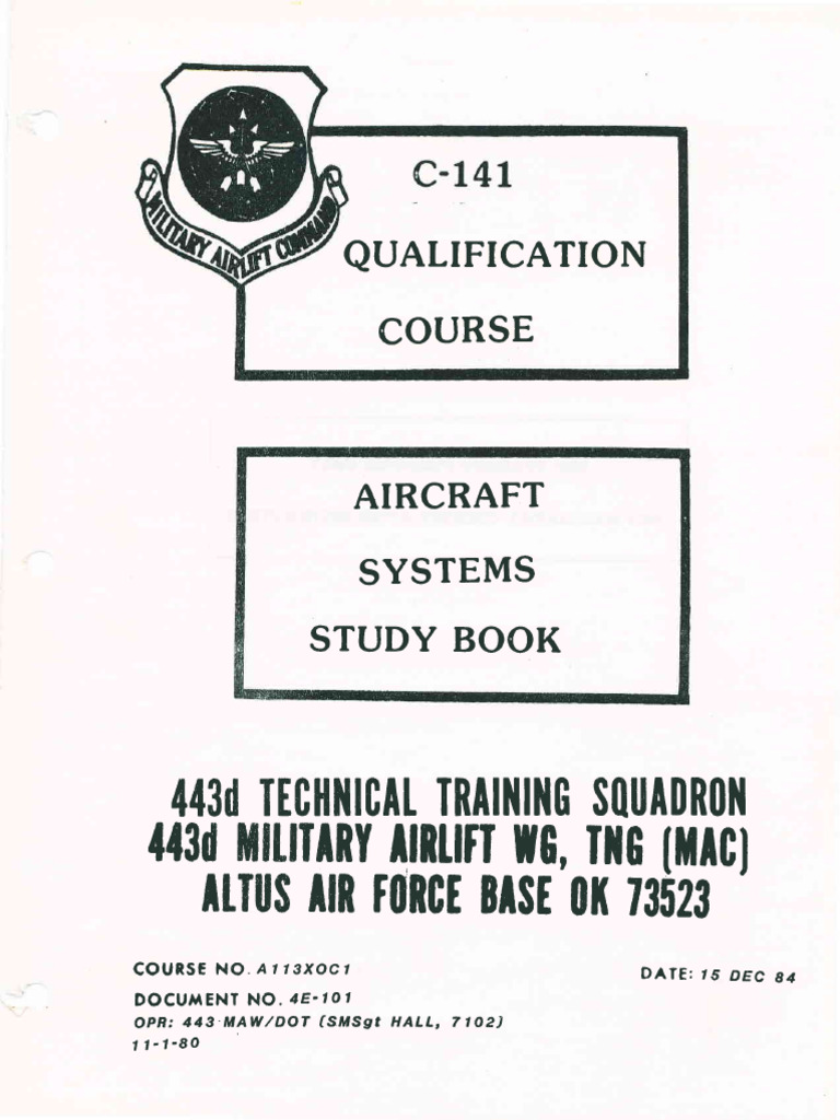 c-141 General Manual | PDF | Landing Gear | Aerial Refueling
