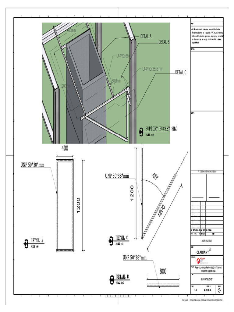 2024.01.25 Shop Drawing Support Silo | PDF