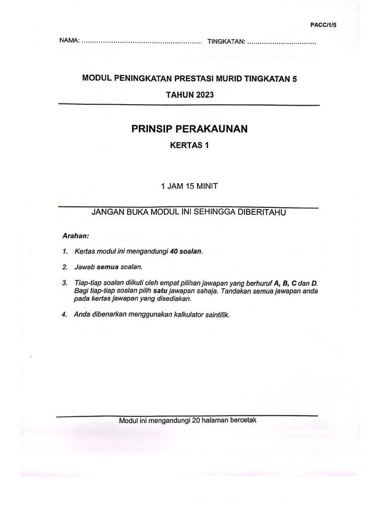 Kertas 1 PP | PDF