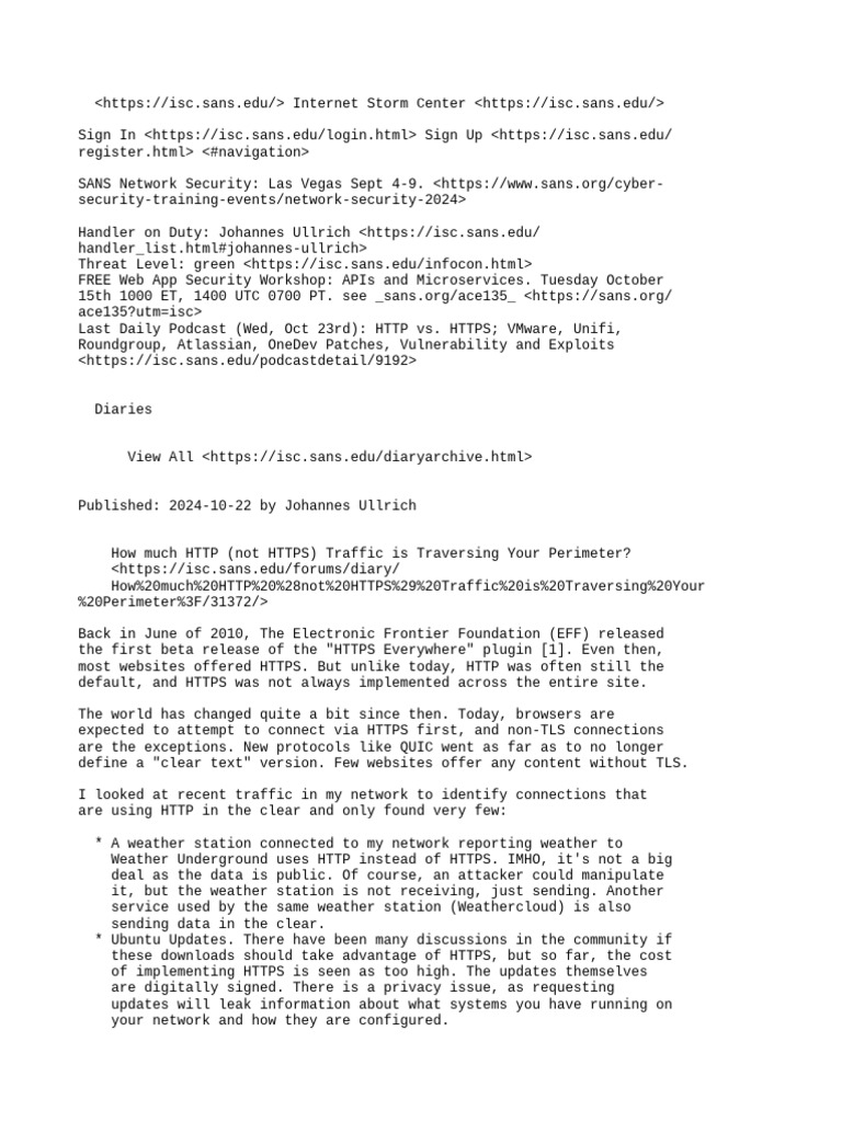 Sans Edu Internet Storm Center Sans Internet Storm Center Pdf