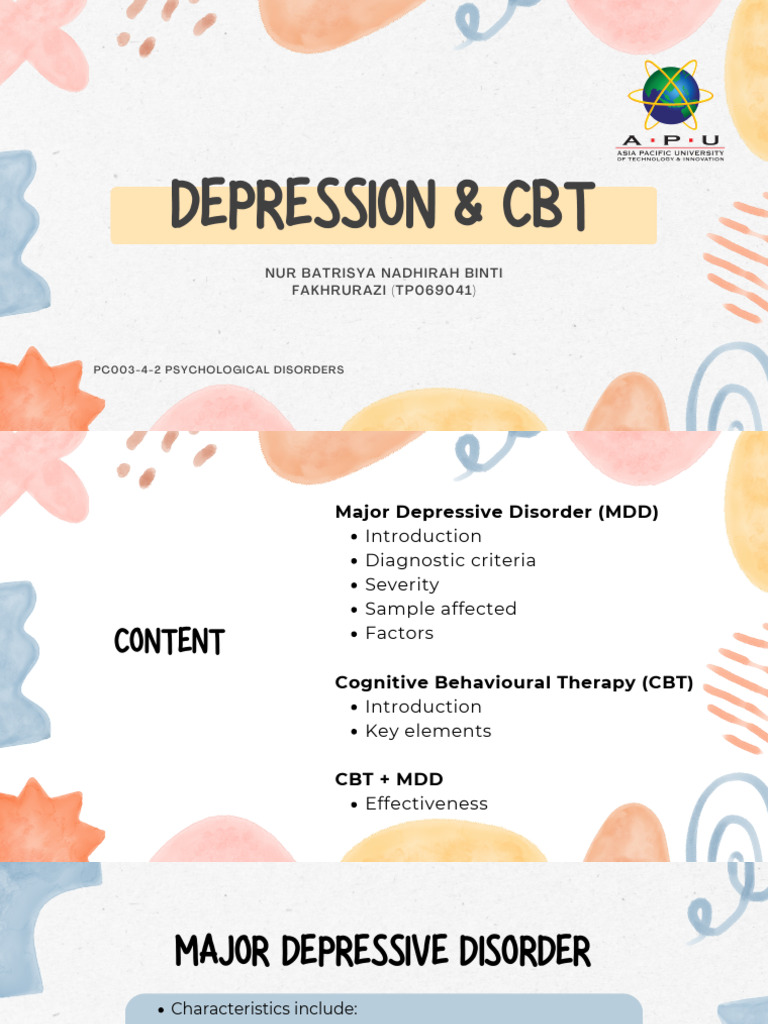 Psychological Disorders Individual Presentation | PDF | Mental Disorder ...