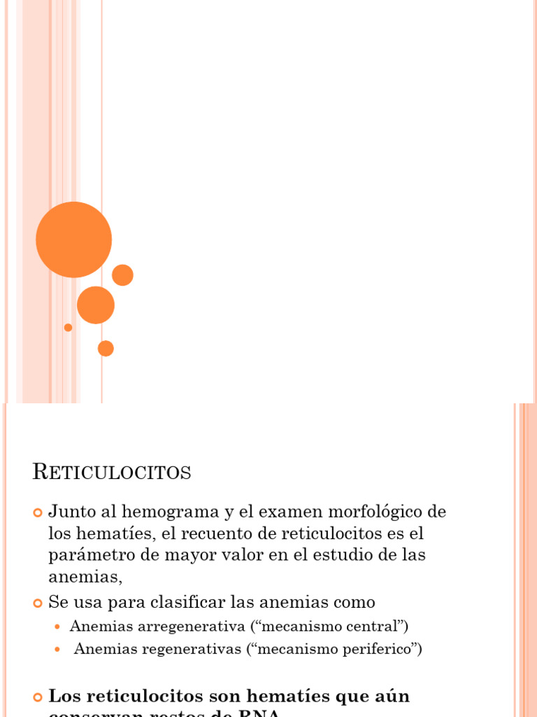 Recuento de Reticulocitos en Anemias | PDF | Sangre | Vertebrados