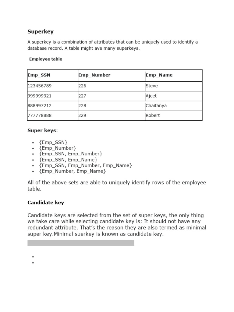 key_in_dbms | PDF | Software Design | Information Retrieval