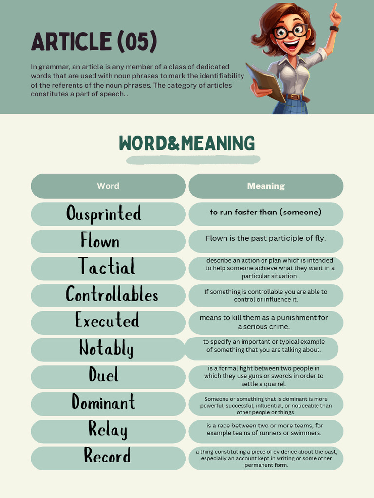 article 5 complete | PDF | Phrase | Part Of Speech
