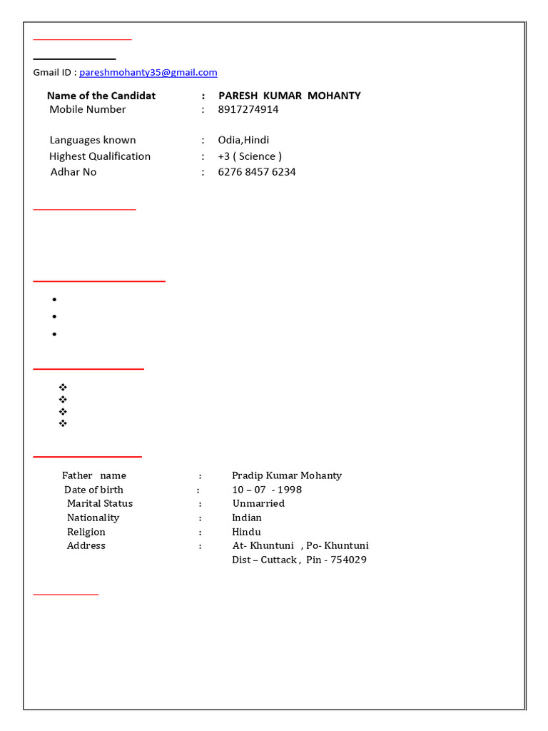 Paresh Resume | PDF