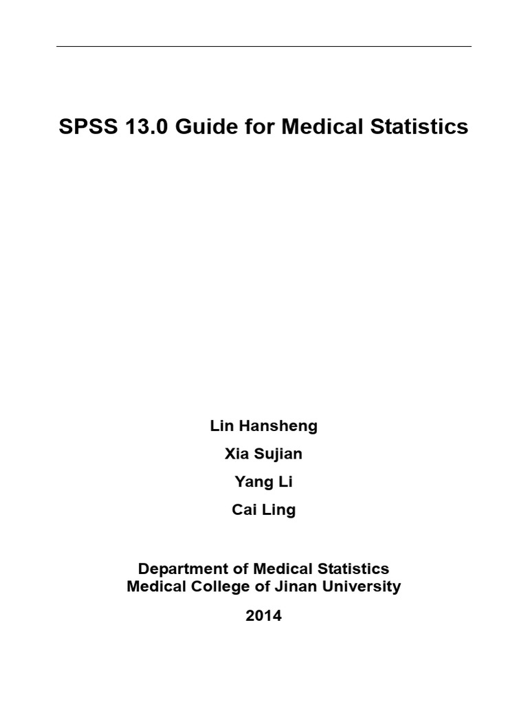SPSS-Guide-Book-2014 | PDF