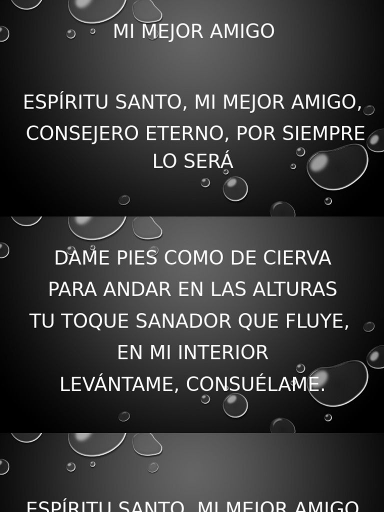 ESPIRITU SANTO MI MEJOR AMIGO | PDF