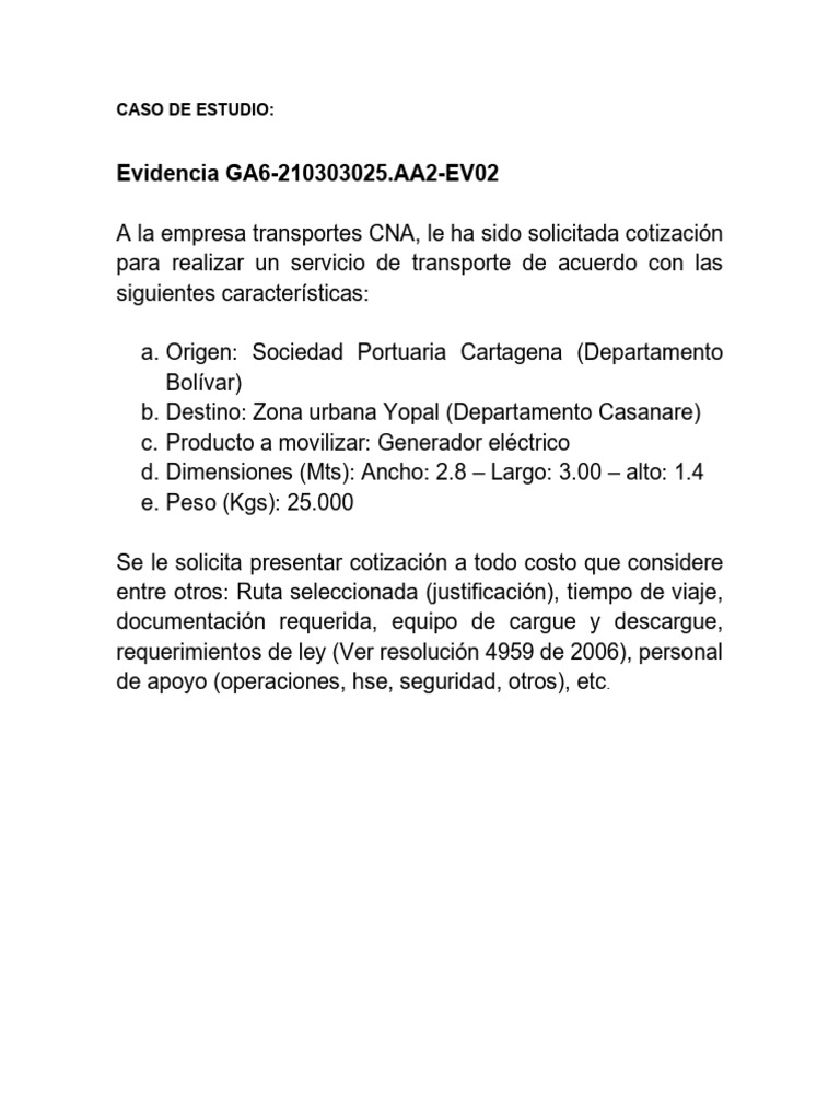 Estudio de Caso EV2 | PDF