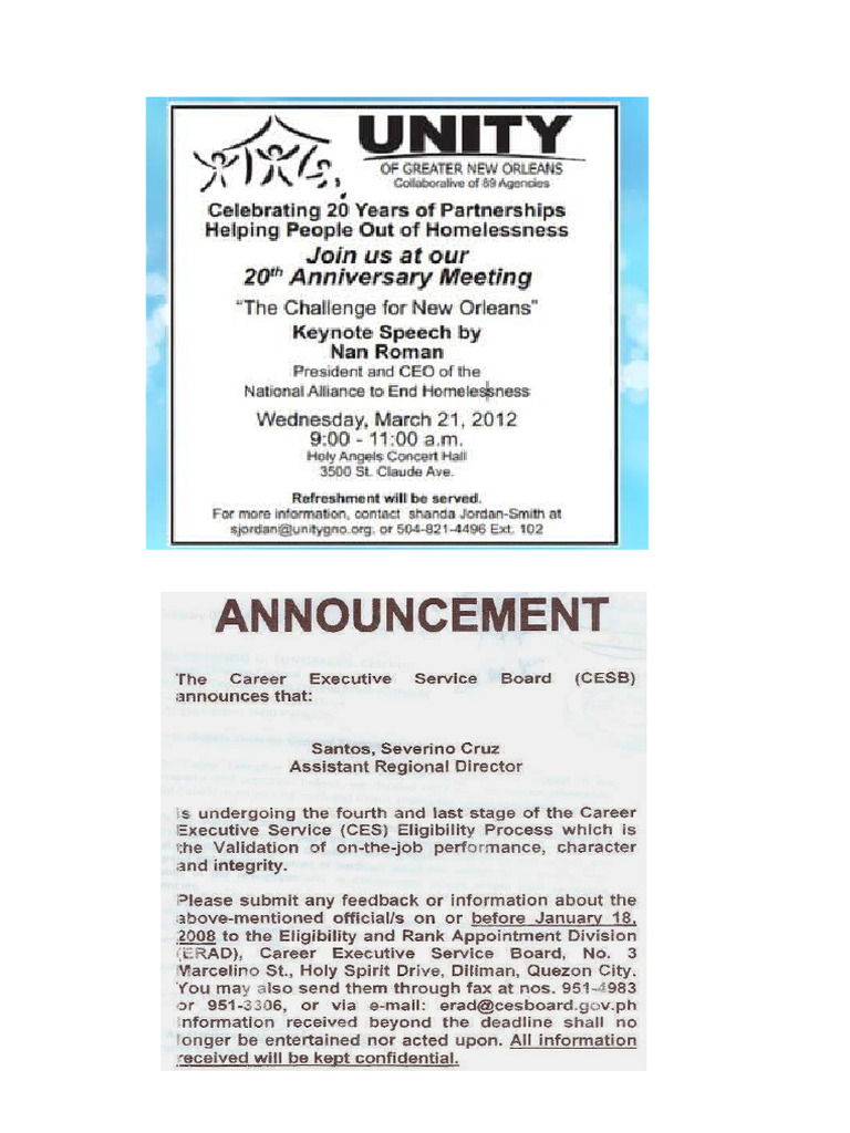 Contoh Announcement Pdf