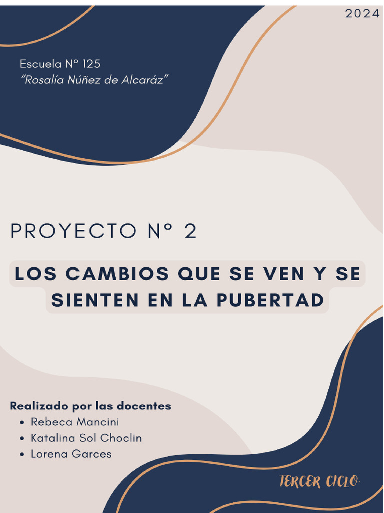 Proyecto Esi #2 - Tercer Ciclo - Primaria | PDF | Menstruación | La sexualidad humana