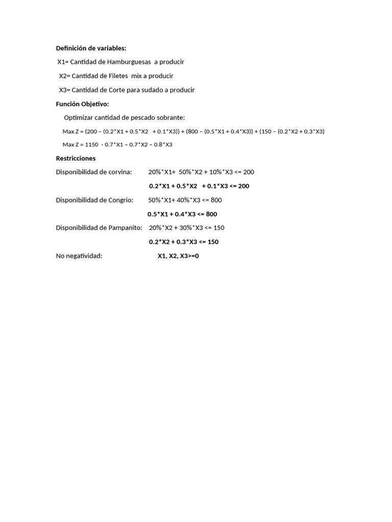 Definición de variables | PDF