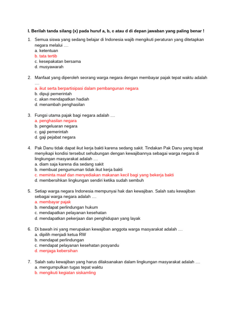 KJ Hari Ini PKN Kelas Bab 3 | PDF