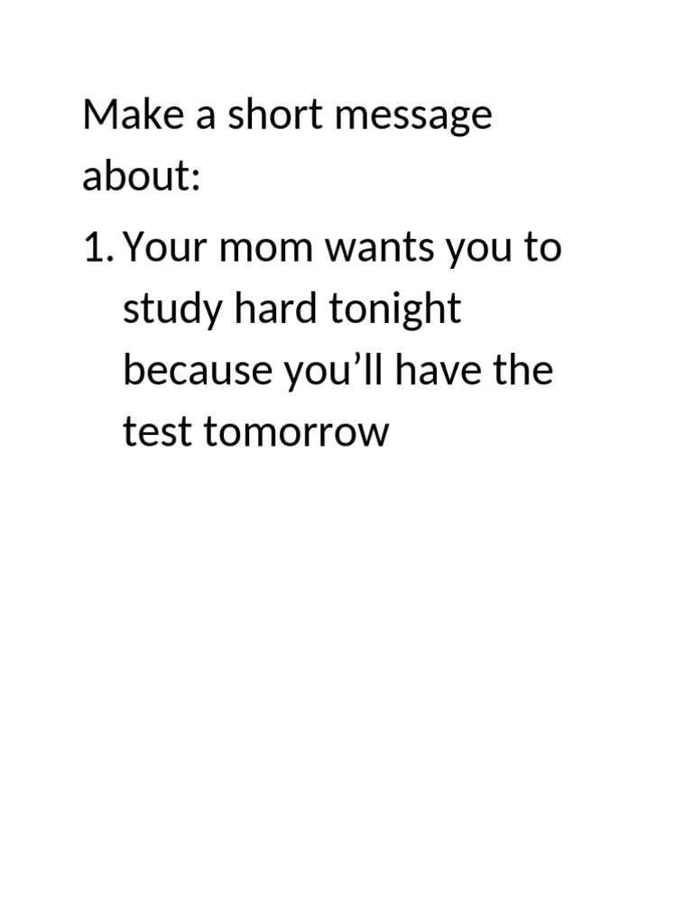 Make A Short Message About | PDF