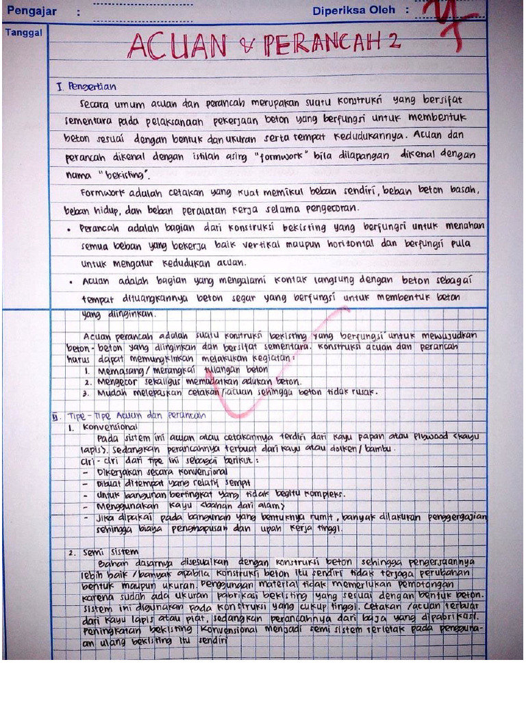 Acuan Dan Perancah 2 | PDF