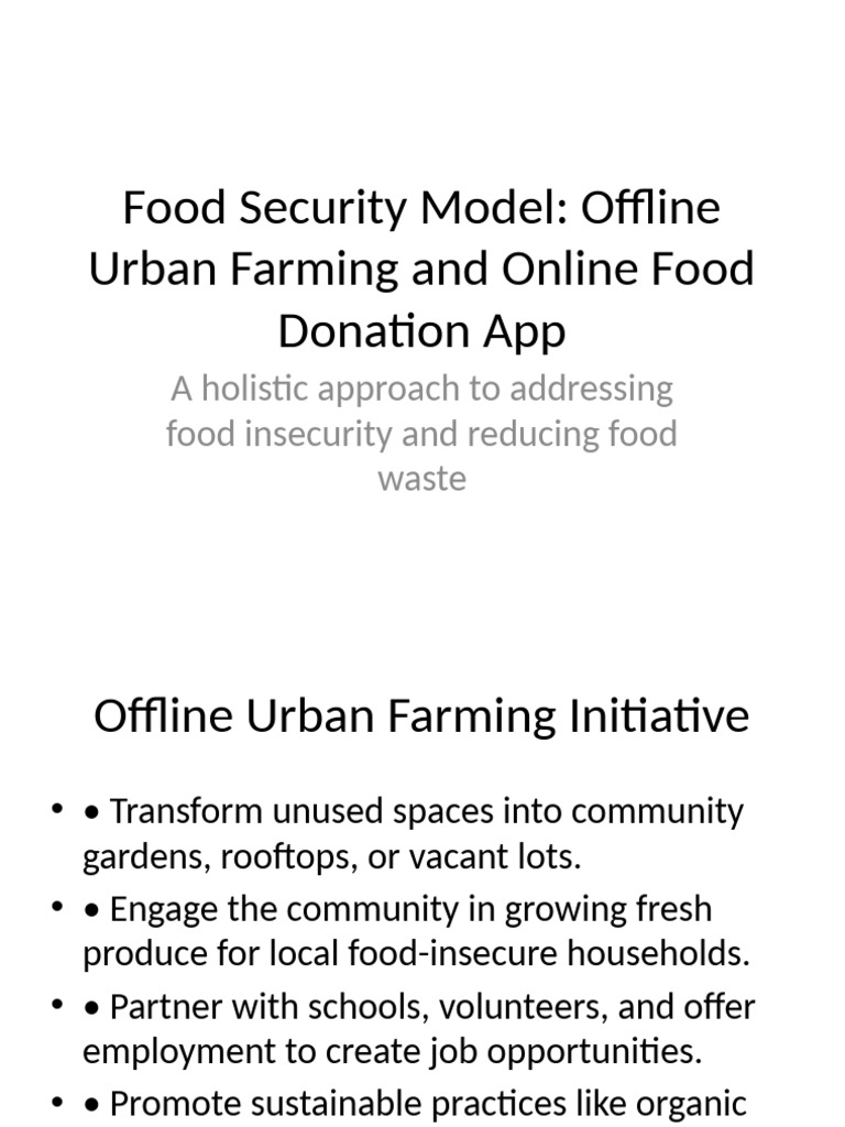 Food Security Model Presentation | PDF Food Security Model Presentation | PDF