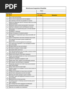 SHE Inspection Checklist | PDF | Forklift