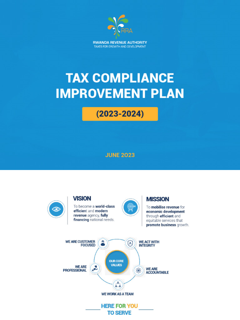 RRA Tax Compliance Improvement Plan 2023-2024 | PDF | Taxes | Value ...