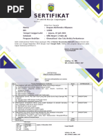 Contoh Sertifikat PKL | PDF