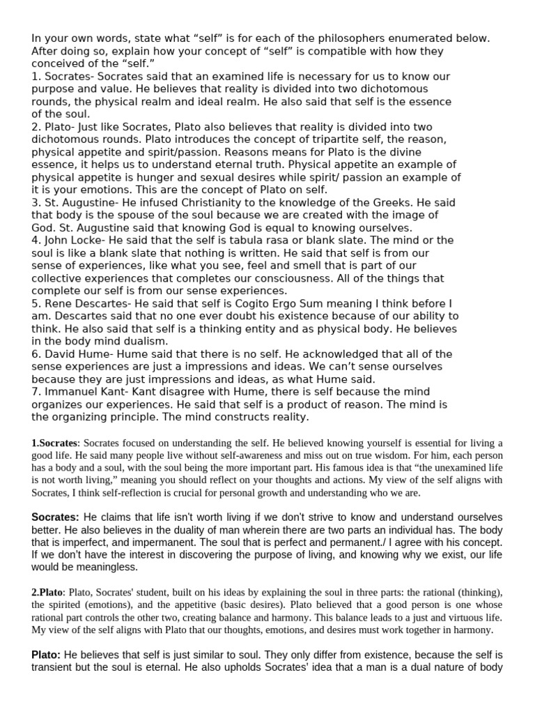 Uts | PDF | Soul | Philosophy Of Self