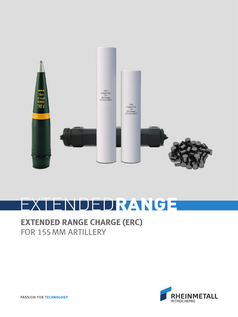 Extended Range Charge for 155mm Artillery | PDF | Gun Barrel | Artillery
