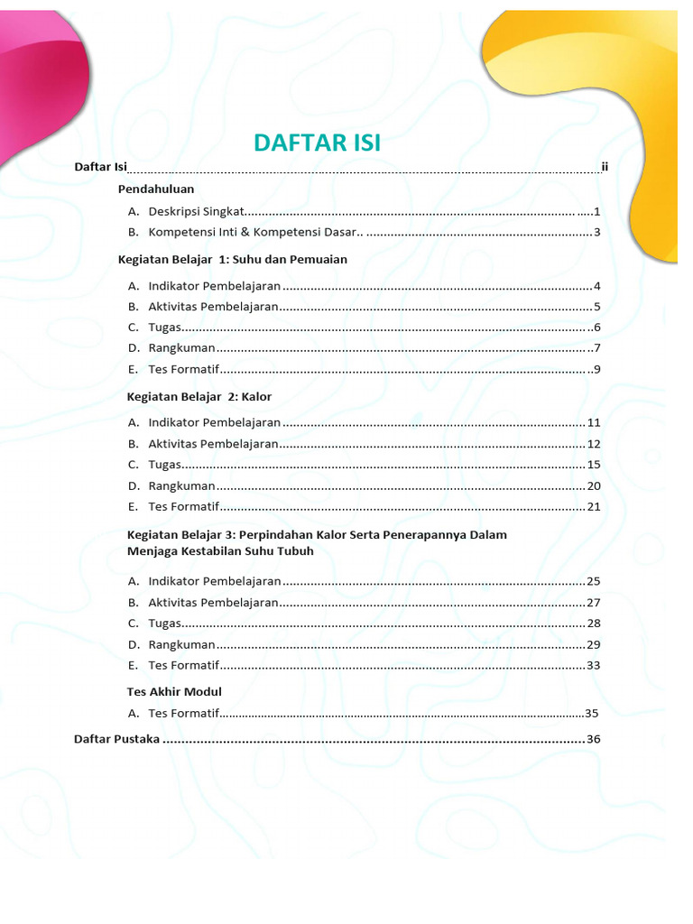 Daftar Isi II | PDF