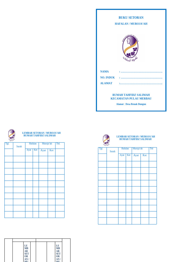 Buku Setoran | PDF
