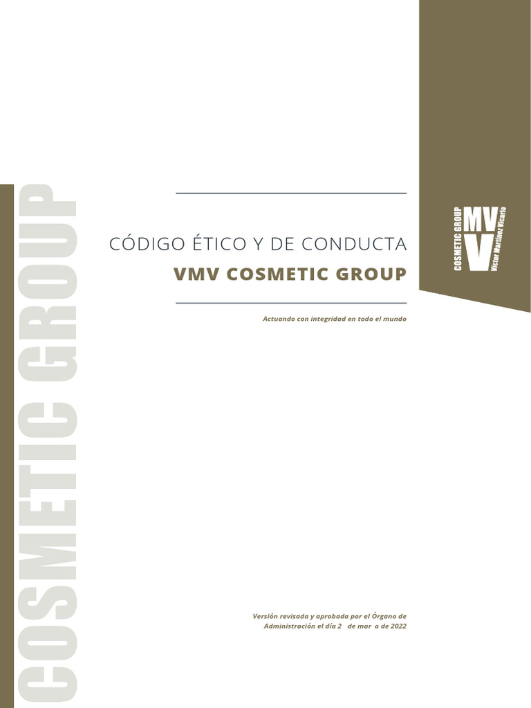 Codigo Grupo VMV | PDF | Calidad (comercial) | Publicidad