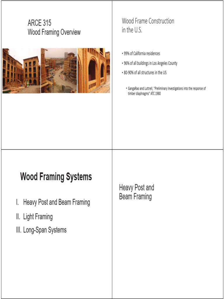 Wood Framing Construction Overview | PDF | Framing (Construction ...