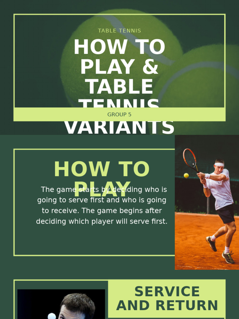 Table Tennis Rules and Variants Guide | PDF | Table Tennis | Athletic ...