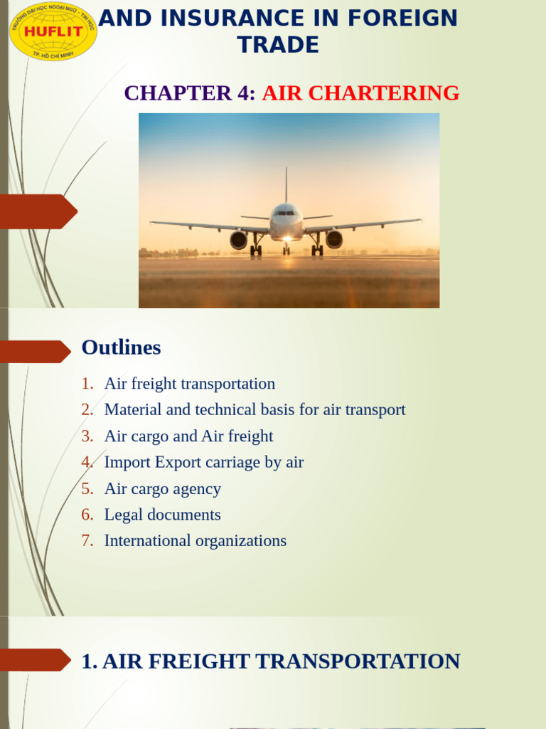 Chapter 4 - Air Chartering.s | PDF | Cargo | Aviation