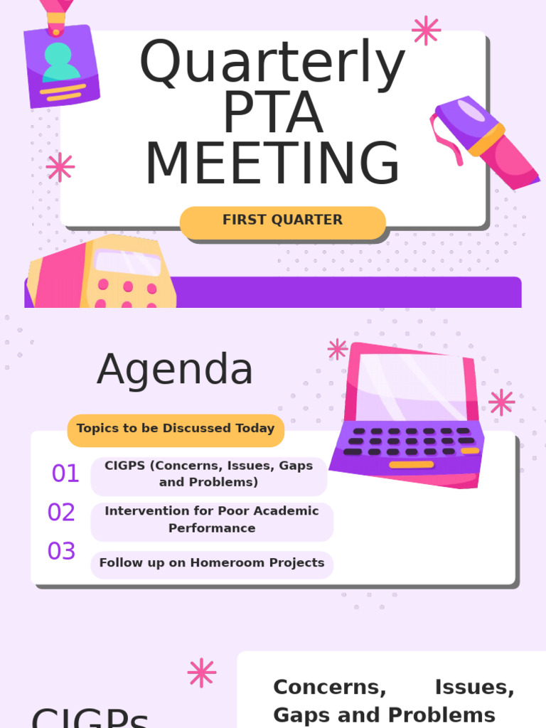 Colorful Cute Illustrative Meeting Guide Presentation | PDF