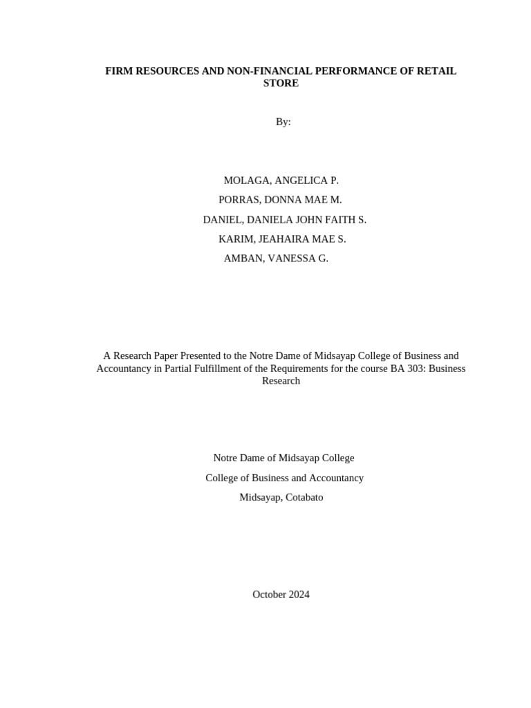 Chapter 1 and 4 Dona Final.22222 | PDF | Corporate Social Responsibility | Retail
