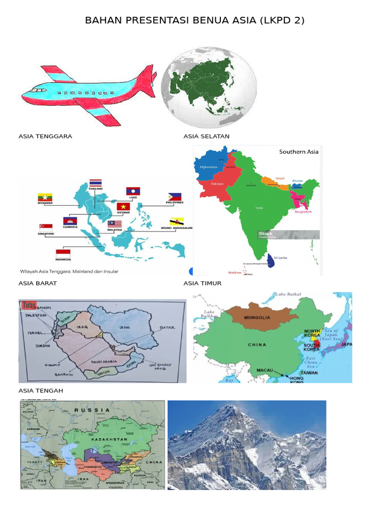 Bahan Presentasi Benua Dunia | PDF