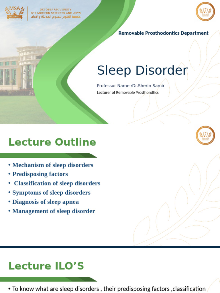 Understanding Sleep Disorders and Management | PDF | Sleep Apnea | Snoring