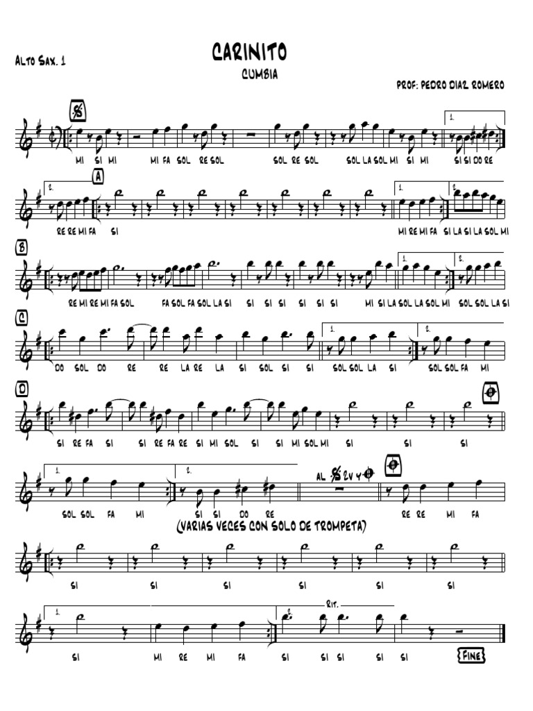 Cariñito 1 Saxo Alto | PDF