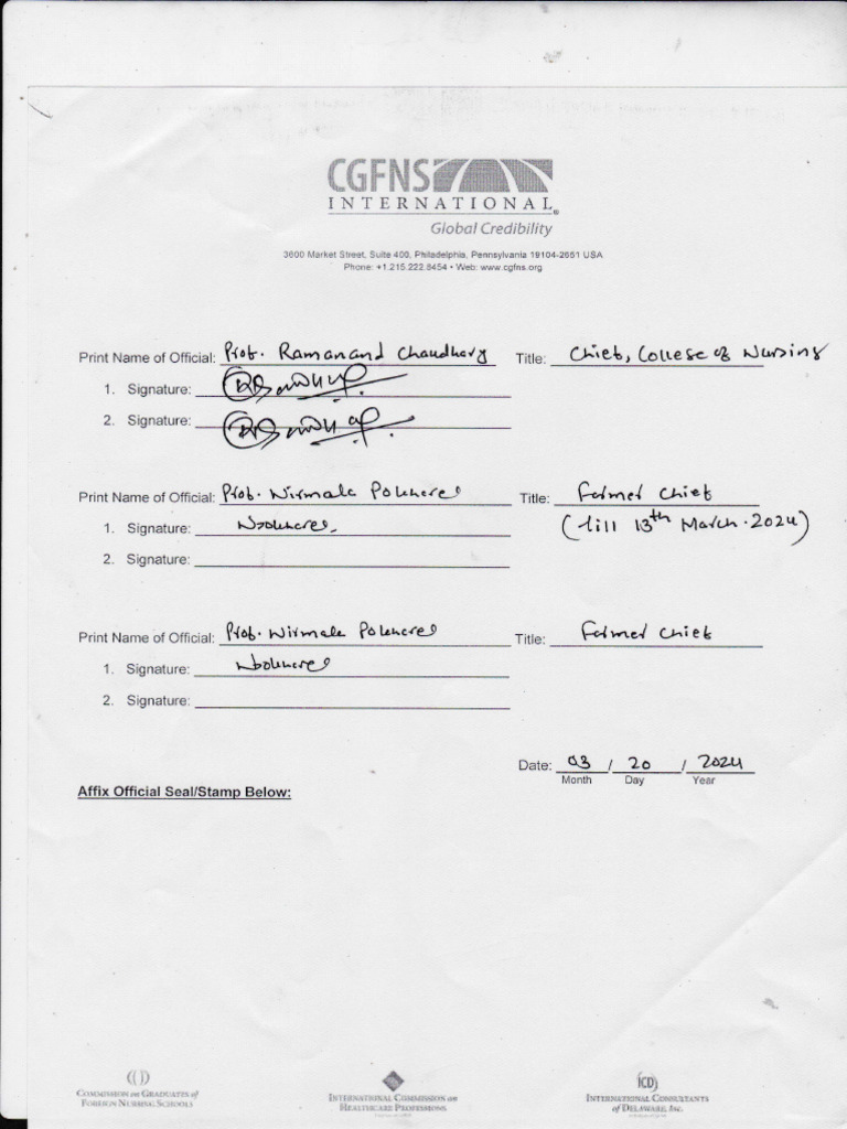 Internal Form Signature Change Form | PDF