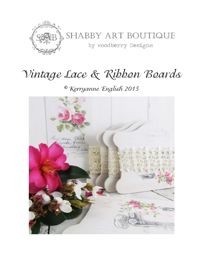 Shabby Art Boutique Vintage Lace Boards | PDF | Home & Garden