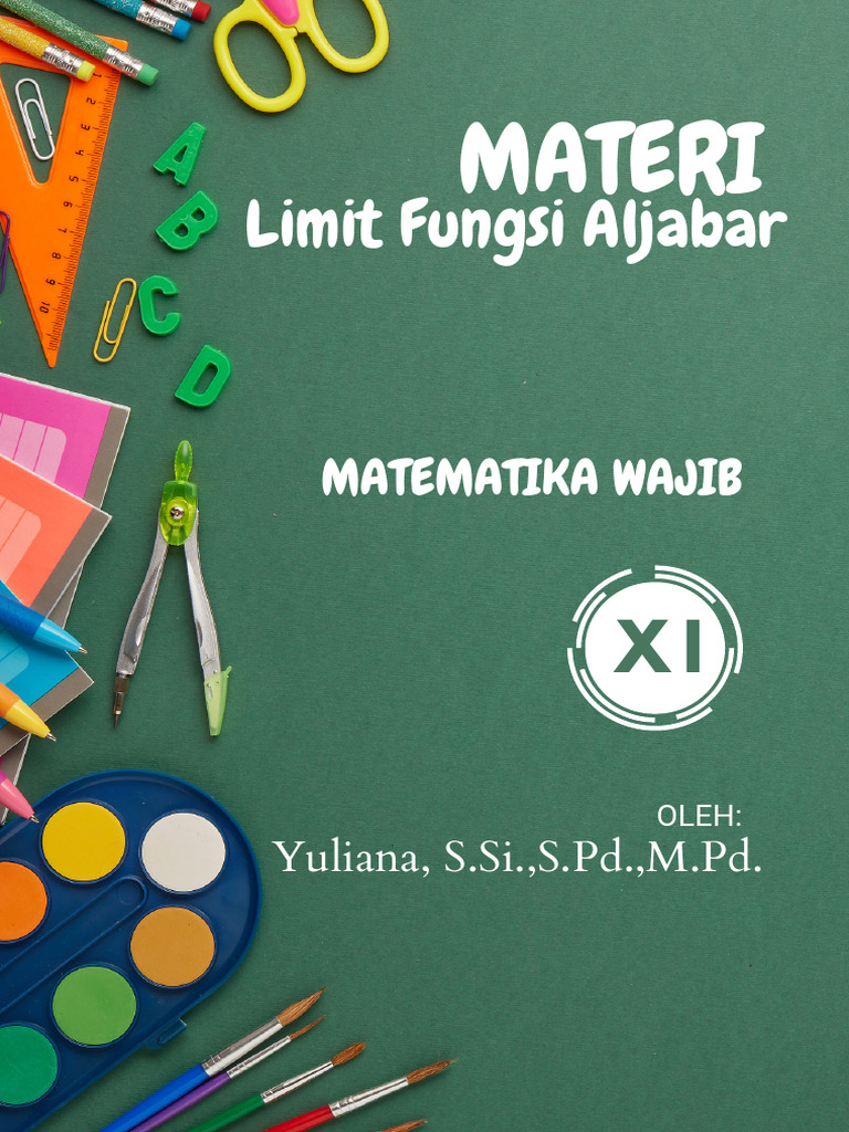 Pengertian Limit Fungsi Aljabar Kelas XI | PDF