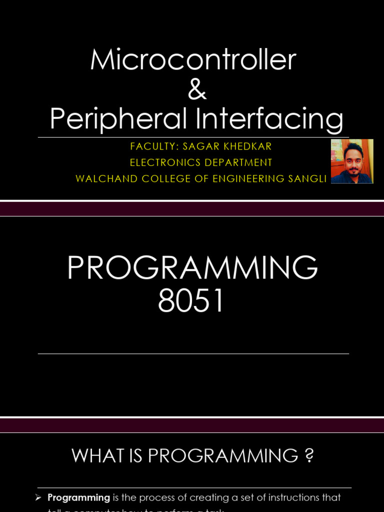 Uc 8051 - Programming 8051 - SRK | PDF | Assembly Language | Computer Programming