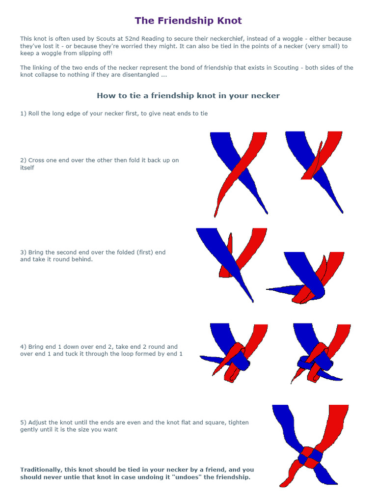Scouting Friendship Knot Guide | PDF