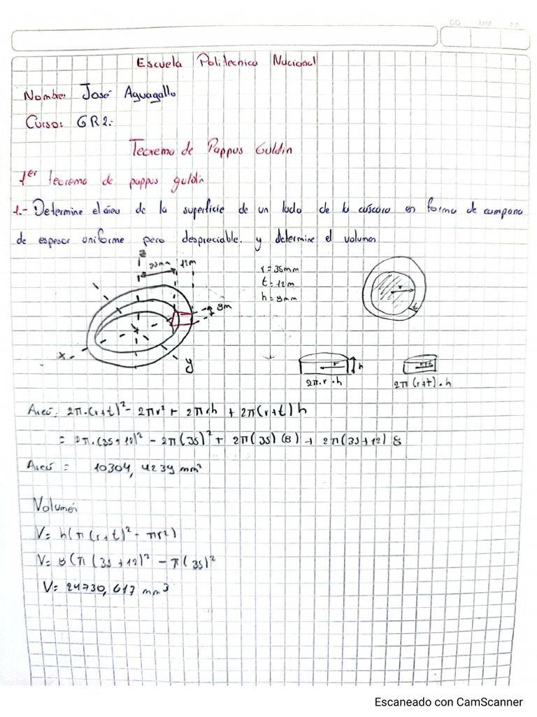 Pappus Guldin Deber | PDF