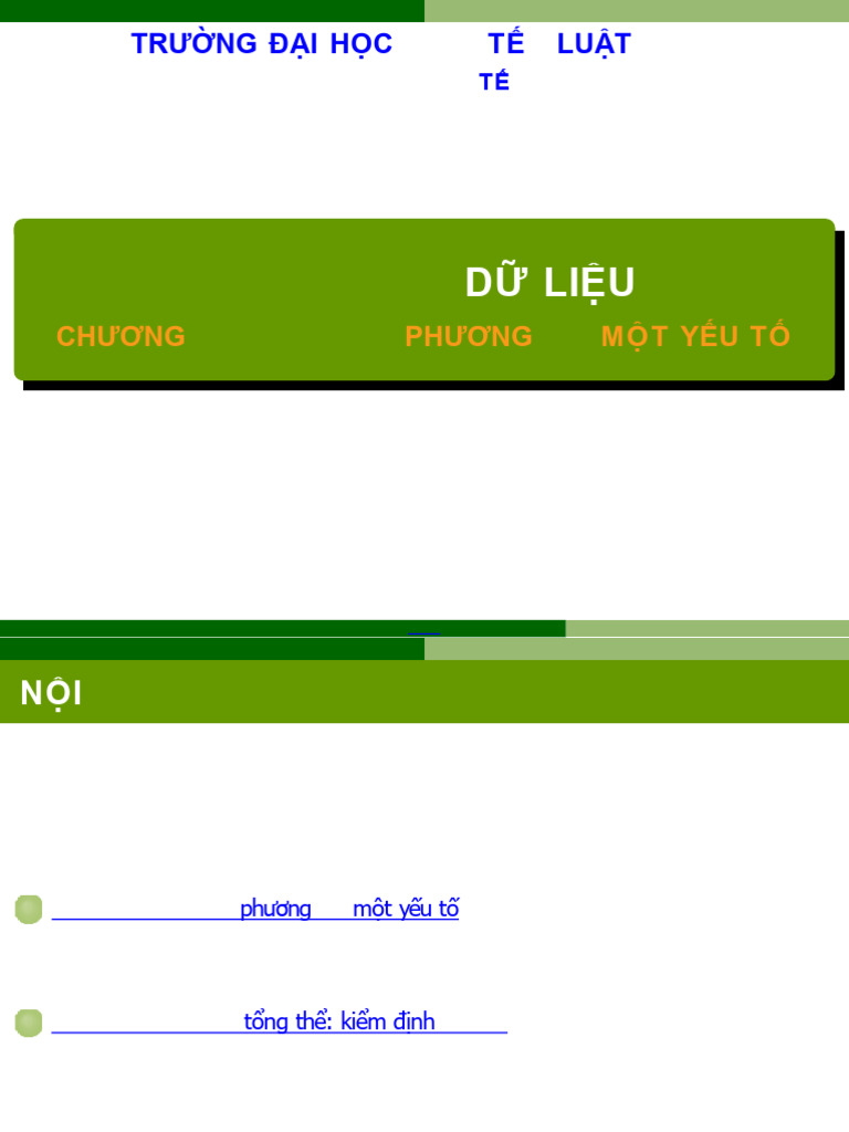 Slides Bai Giang - Anova | PDF