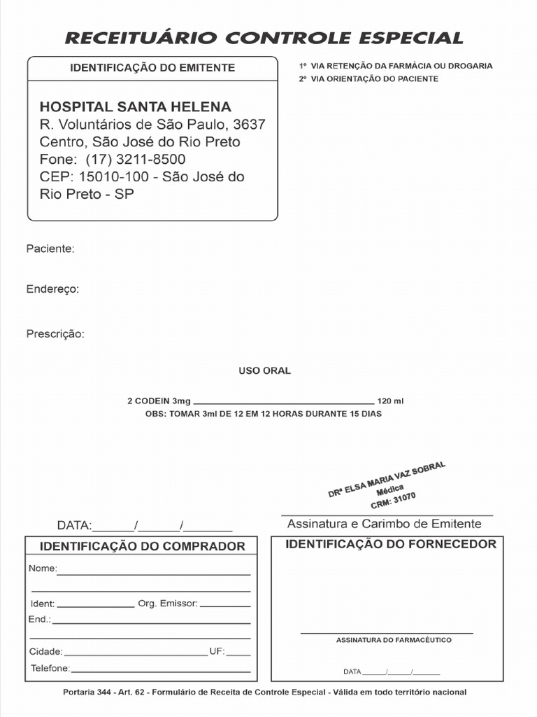 Codein Xarope ABRIL 1719 (1) - 241001 - 011320 | PDF