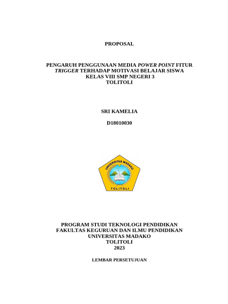 Proposal 2023 TP | PDF | Karier & Perkembangan | Ilmu Sosial